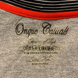 Onque Casuals | Tops | Onque Casuals Zip Up Red White And Blue Light ...